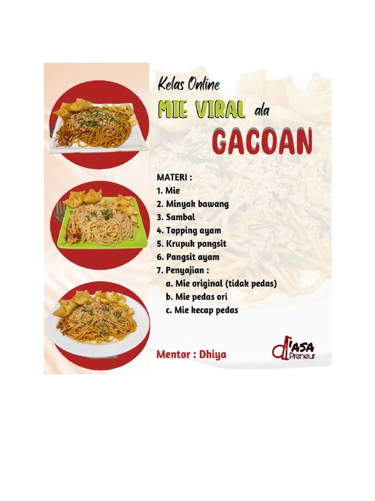 MIE Viral Ala GACOAN | PDF