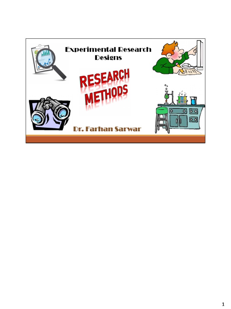 Experimental Research Design | PDF | Experiment | Validity (Statistics)