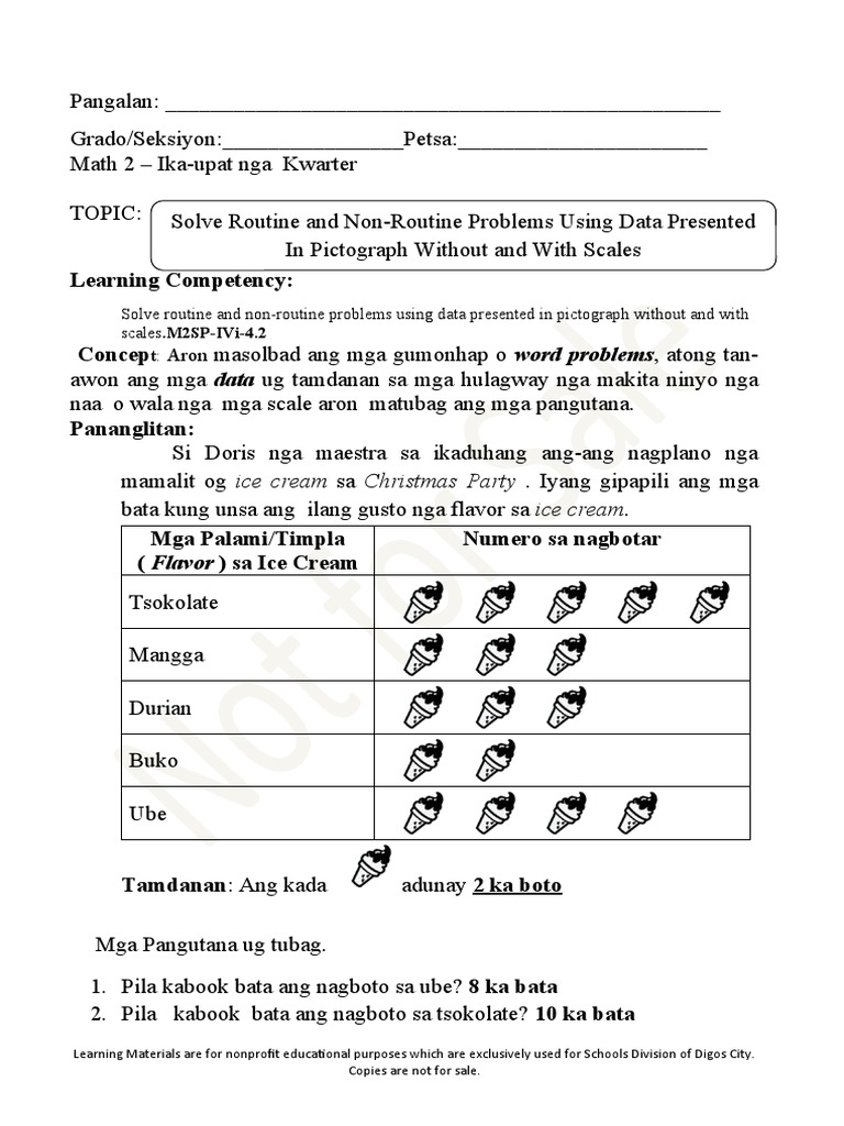 Math2 Q4 Week10 | PDF