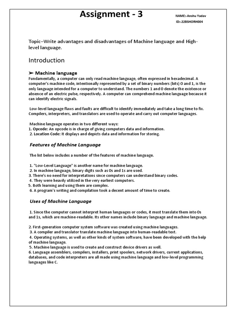 Assignment Csit Anshu Yadav Pdf Operating System Process Computing