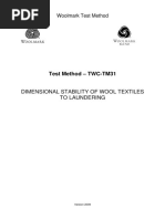 Dimensional Stability To Washing (ISO 3759) | PDF | Textiles | Clothing