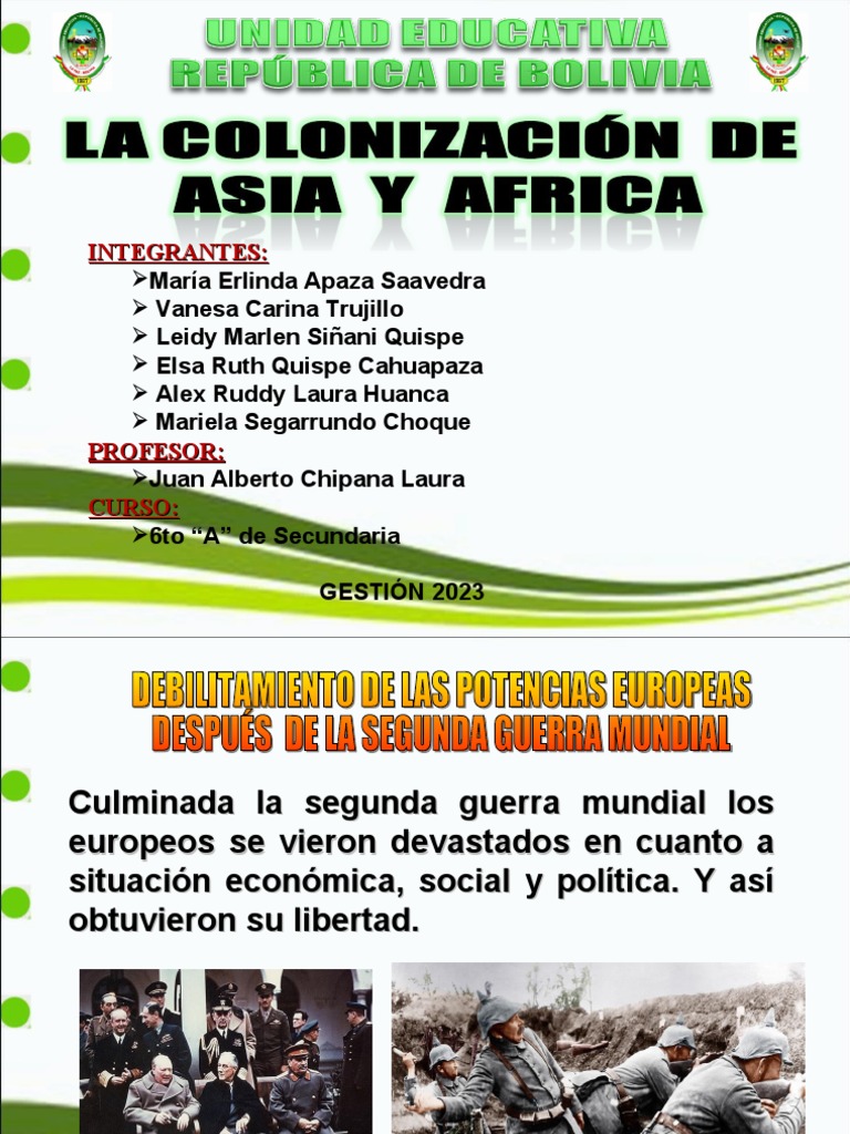 La Descolonizacion de Asia y Africa | PDF