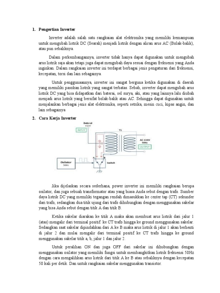 Panduan Lengkap Inverter Elektronik | PDF