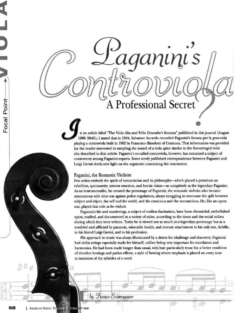 Professional Secret: Gran-Viola | PDF | Viola | Violin