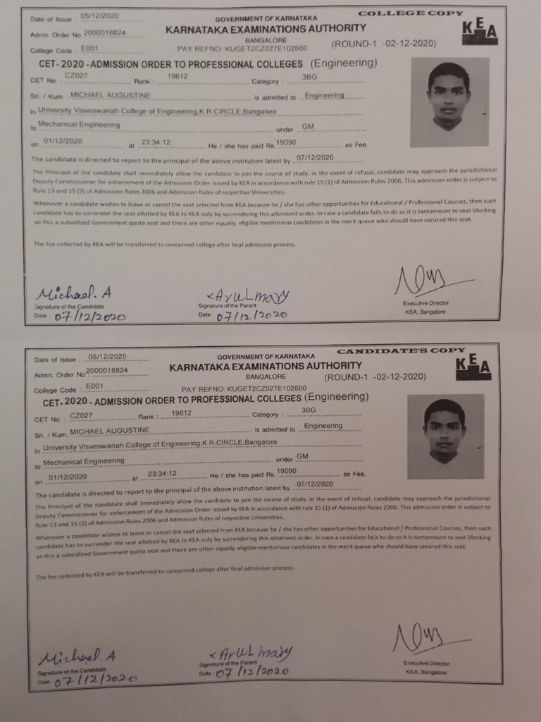 Admission Order | PDF | Government | Justice