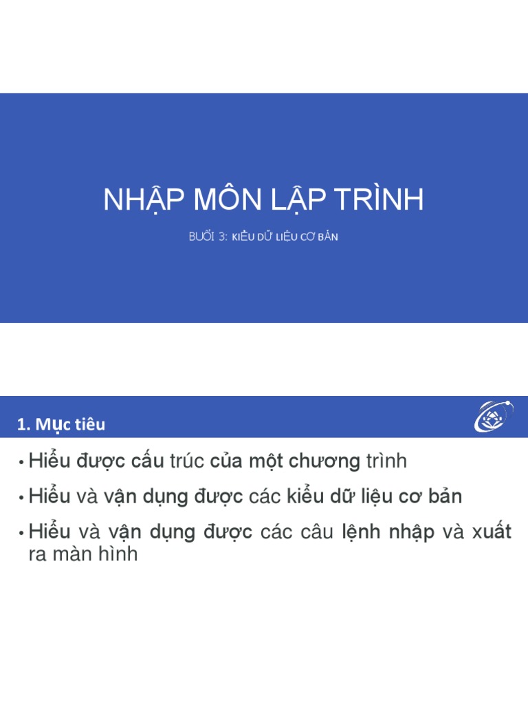 (Hoctap.suctremmt.com) Bài 3 - Biến - Biểu Thức - Kiểu Dữ Liệu Trong C-C++ | PDF
