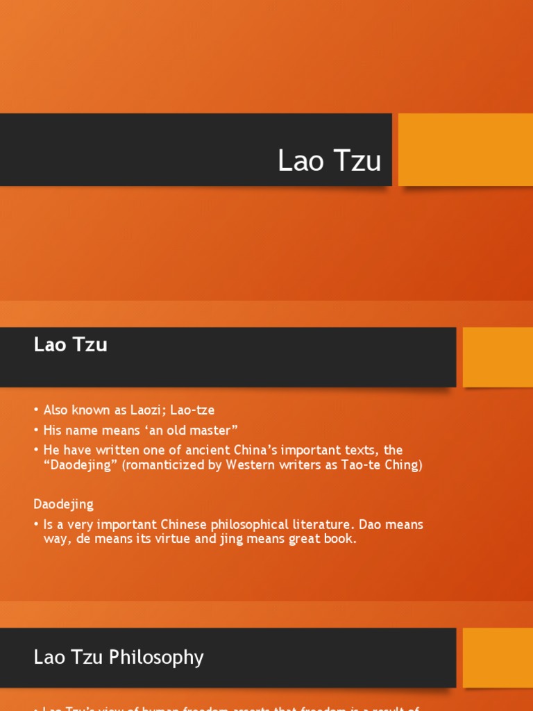 Lao Tzu | PDF | Laozi | Tao