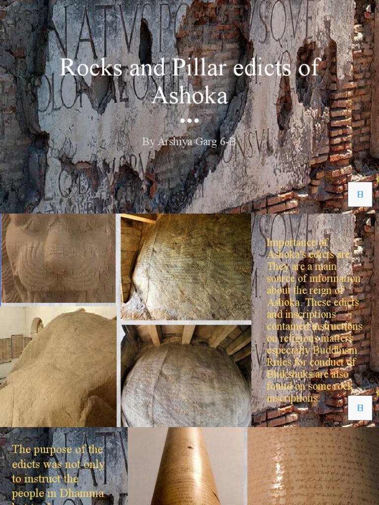 Rock and Pillar Edicts of Ashoka | PDF