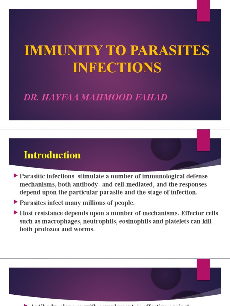 Immunity Mechanisms Against Parasites | PDF | Macrophage | Immune System