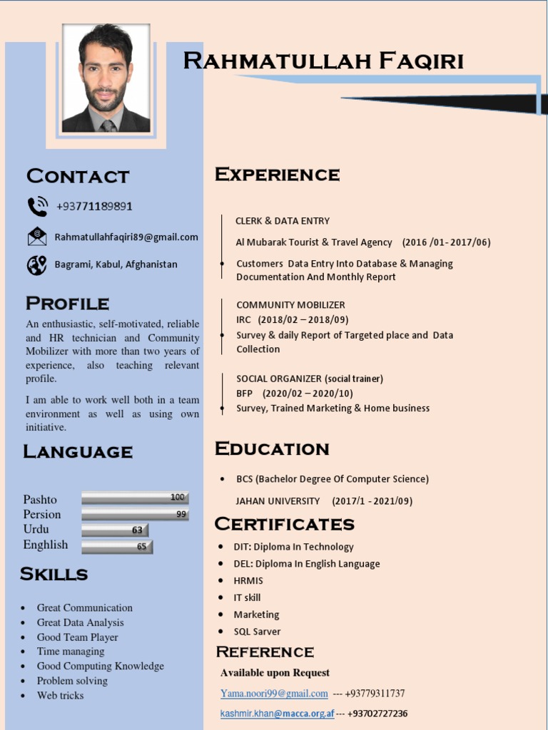 IRC Community CV | PDF | Data | Computing