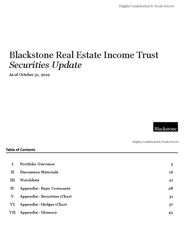 2019 October BREIT Securities Update | PDF | Bond Duration | Bonds ...