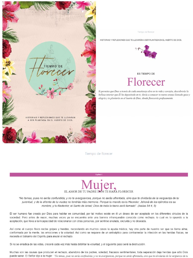 ES TIEMPO DE FLORECER Cap 1 y 2 | PDF