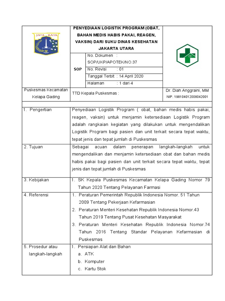 Penyediaan Logistik Program | PDF