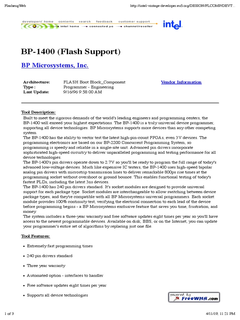 BP-1400 (Flash Support) | PDF | Computing | Computer Engineering