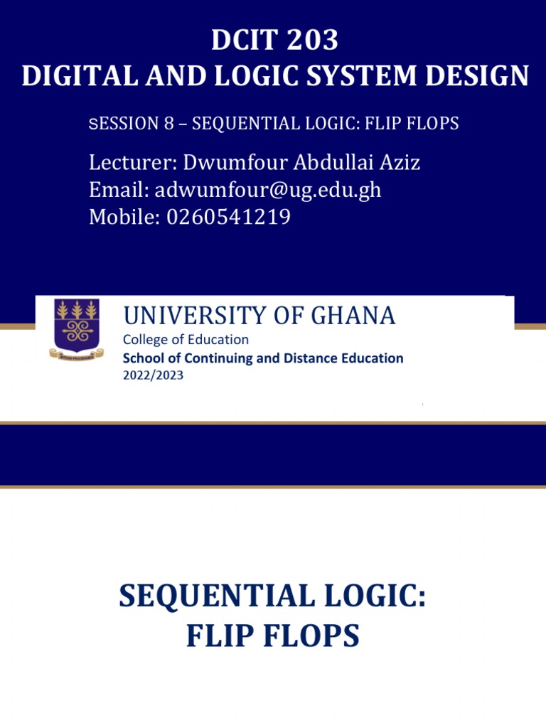 Session 8-Sequential Circuit - Flip Flops | PDF | Electrical Circuits | Electrical Engineering