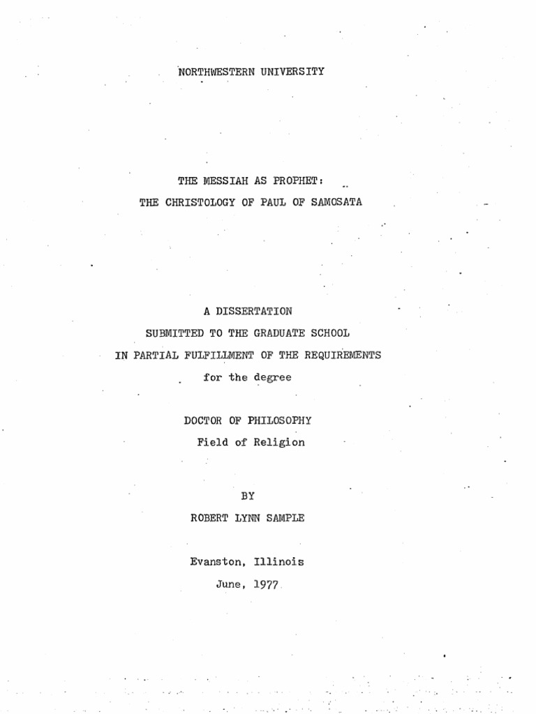 Robert Sample - Messiah As Prophet | PDF