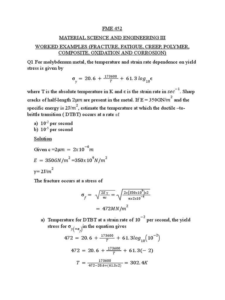 Oxidation and Corrosion Examples | PDF