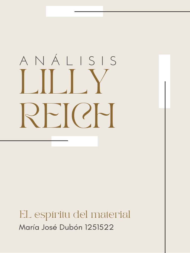 Lilly Reich | PDF | Las artes | Estética