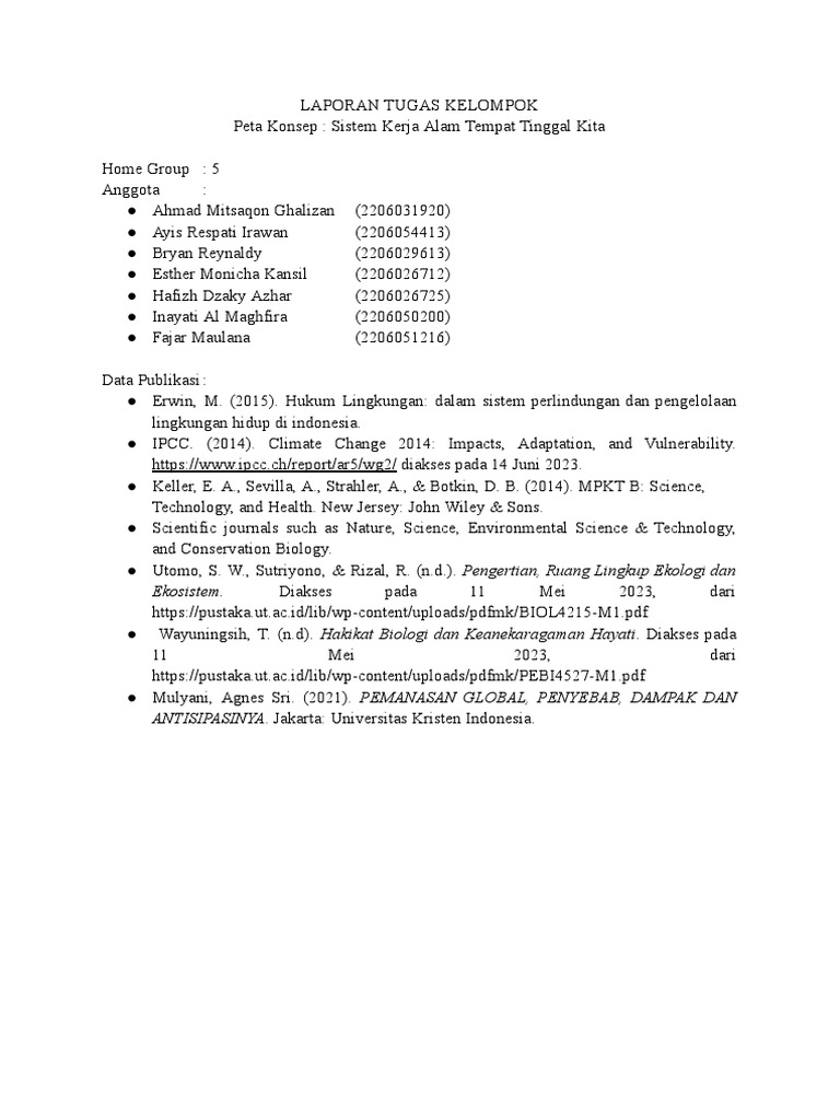 LTK (HG 5) - Pekan 11 (Laporan) | PDF
