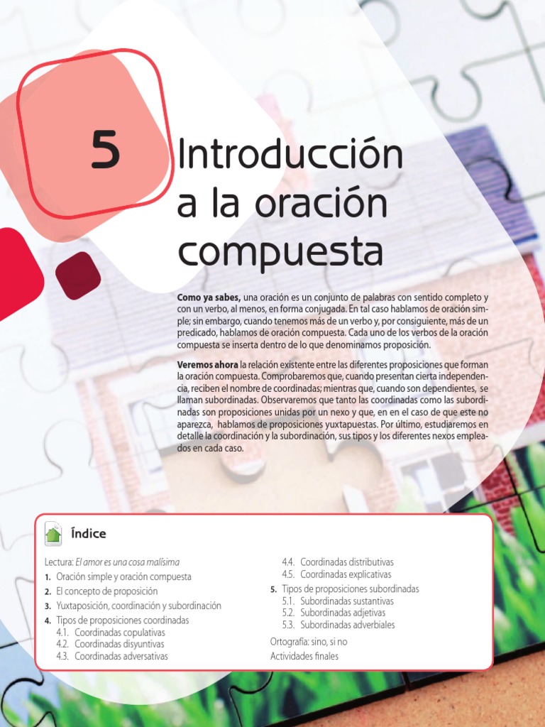 Oraciones Simples y Compuestas: Guía | PDF | Oración (Lingüística ...