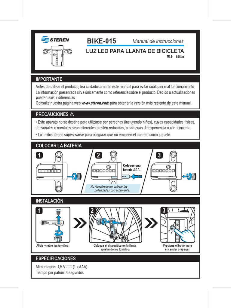BIKE 015 Instr | PDF
