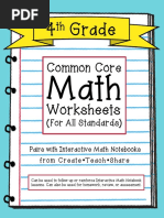 4th Grade Math Anchor Chart Posters | PDF | Mathematical Objects ...