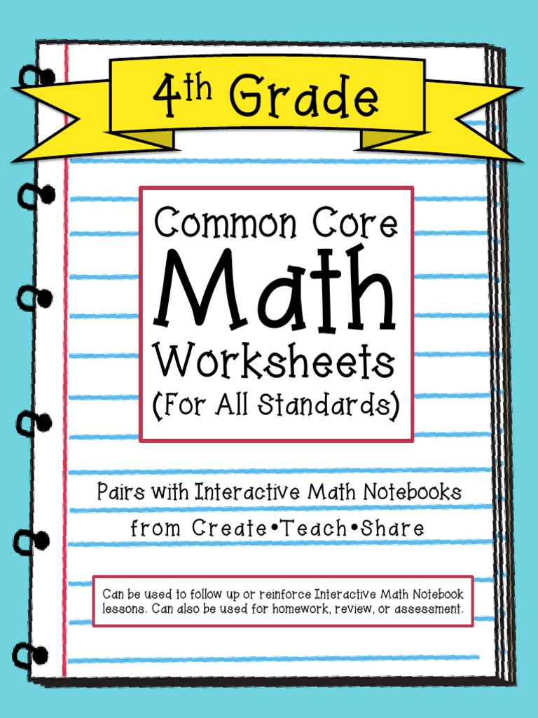 Common Core Math Worksheets | PDF | Notation | Mathematics