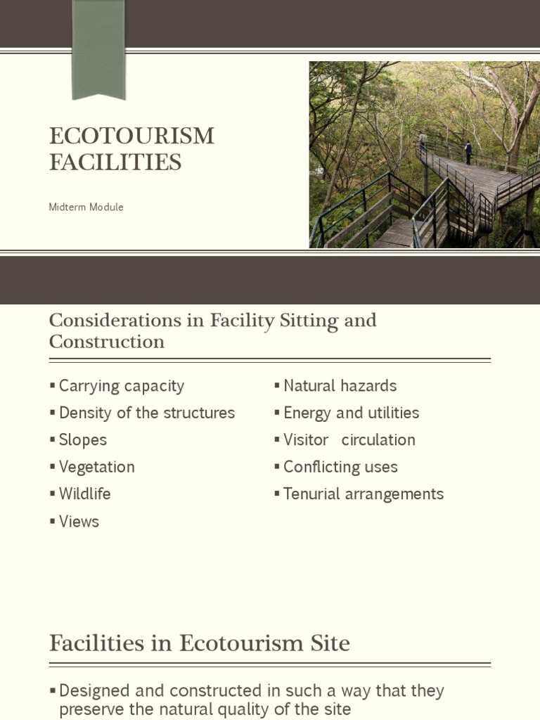 Ecotourism Facilities-1 | PDF | Ecology | Nature