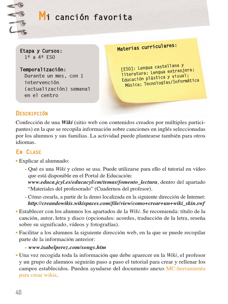 Mi Cancion Favorita | PDF | Wiki