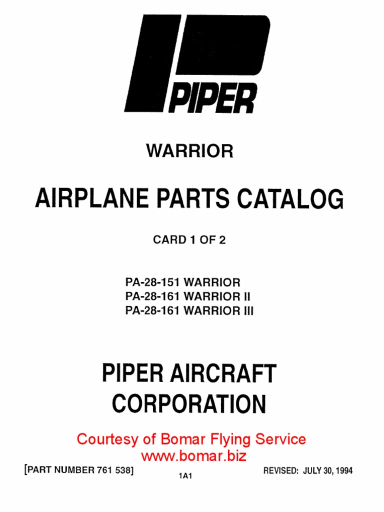 Piper Warrior (PA-28-151, PA-28-161, PA-28-161) PC | PDF | Landing Gear ...