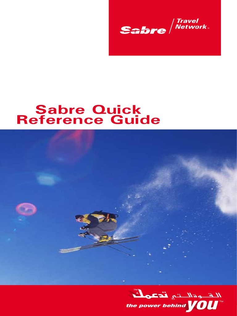 Quick Reference English SABRE | Download Free PDF | Airlines | Fare