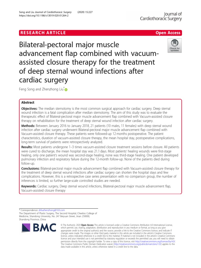2020 Bilateral-Pectoral Major Muscle Advancement Flap Combined With ...