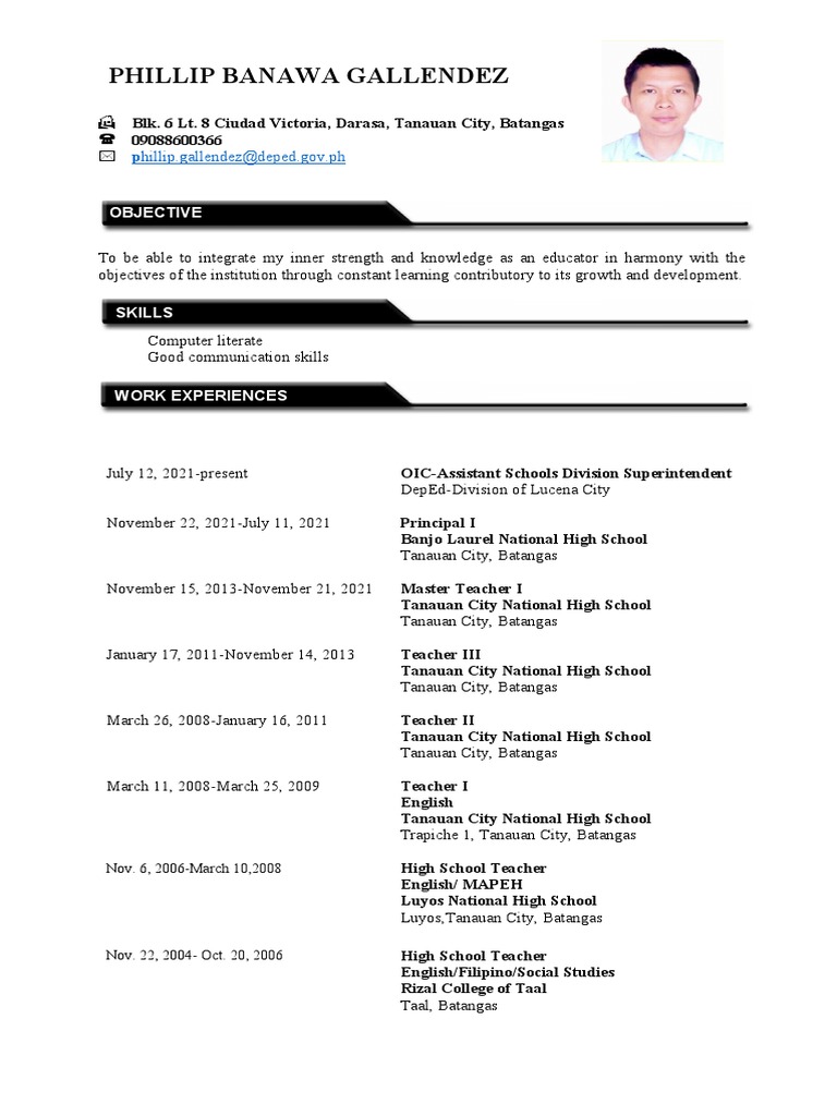 Phillip CV | PDF | Career & Growth | Social Science