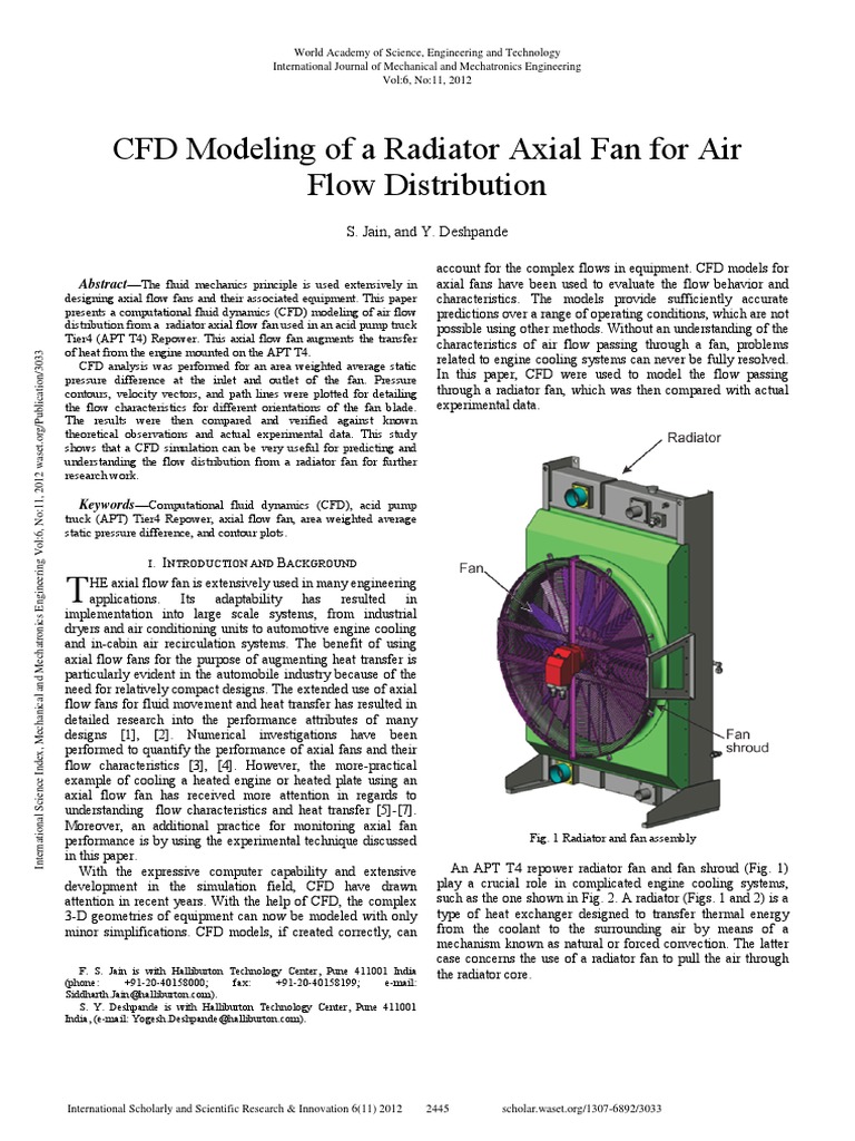 Radiator | PDF | Computational Fluid Dynamics | Fluid Dynamics