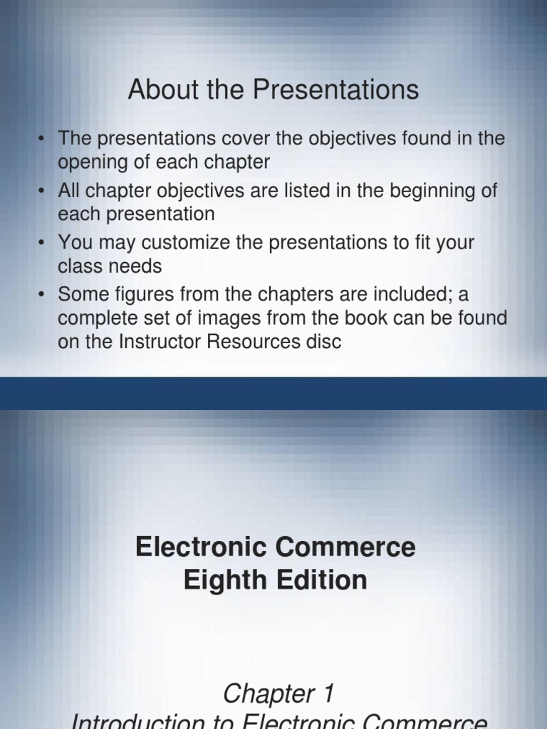 Chapter 1 Introduction To E-Commerce | PDF | Electronic Data ...