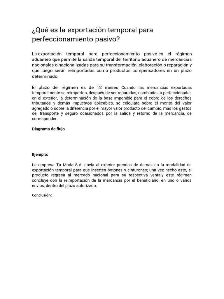 Exportacion Temporal | PDF