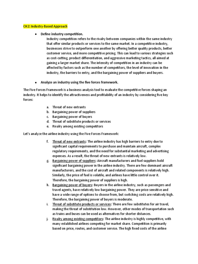 Notes For EXAM 2 | Download Free PDF | Strategic Management ...