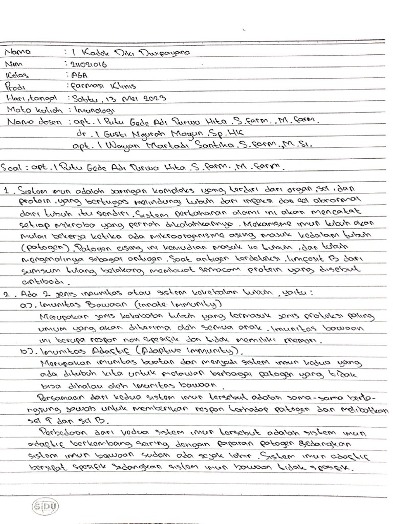 Apt.I Putu Gede Adi Purwa Hita, S.farm. | PDF