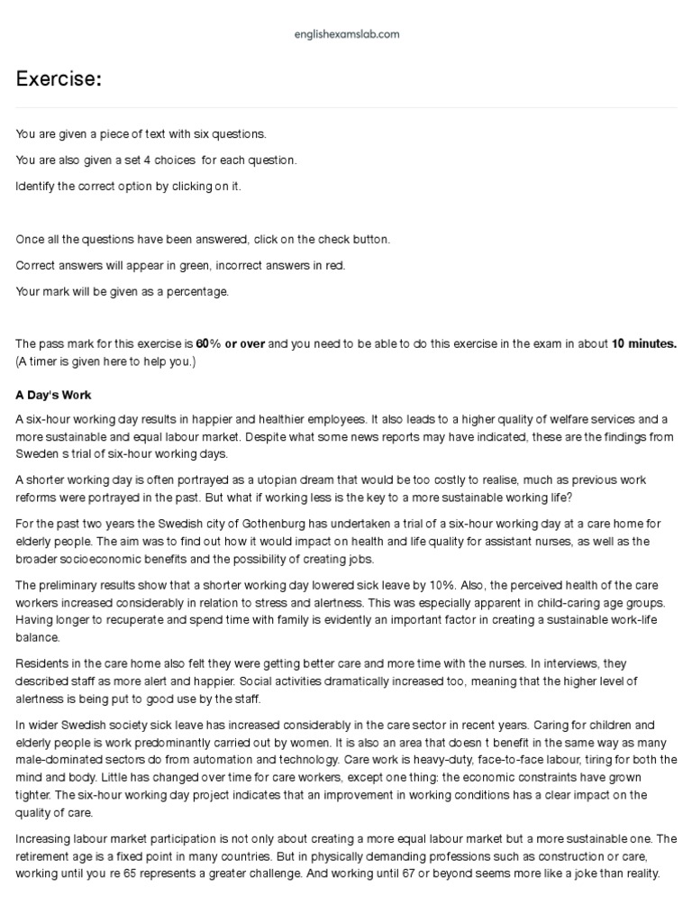 R&UofE Part5 Ex5 | PDF | Labour Economics | Nursing