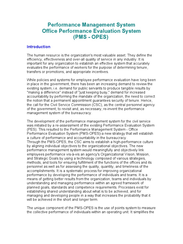 Performance Management System | PDF | Performance Management ...