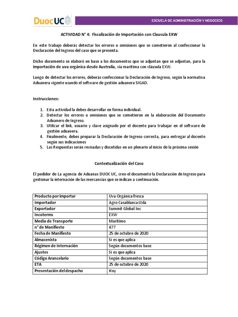 Fiscalizacion de Una DIN | Descargar gratis PDF | aduana | Política ...