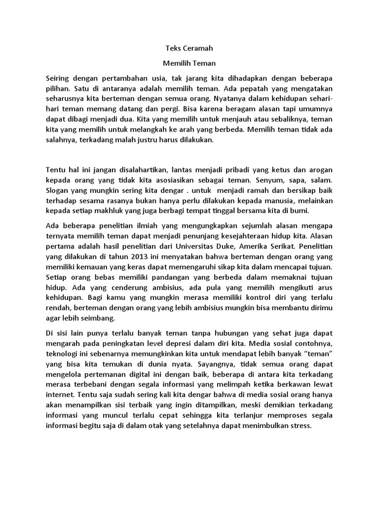 Teks Ceramah | PDF