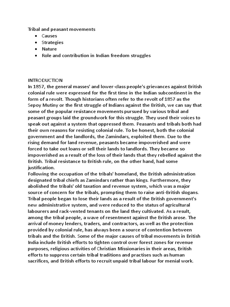 Movements in Colonialism and nationalism (DSE) | PDF | British Raj ...