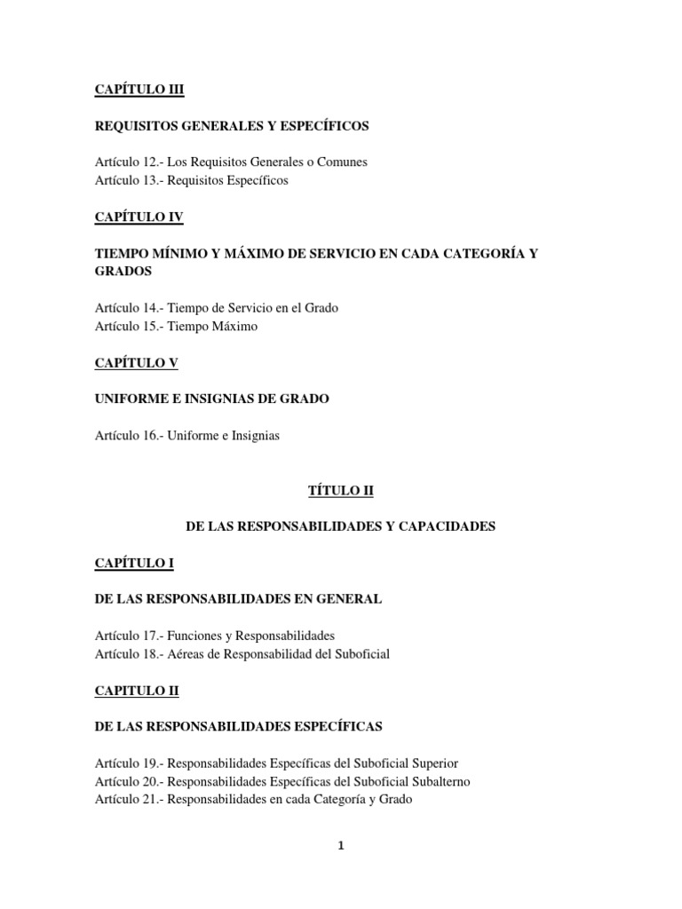 Reglamento Suboficiales FFAA | PDF | Sargento | Ayudante
