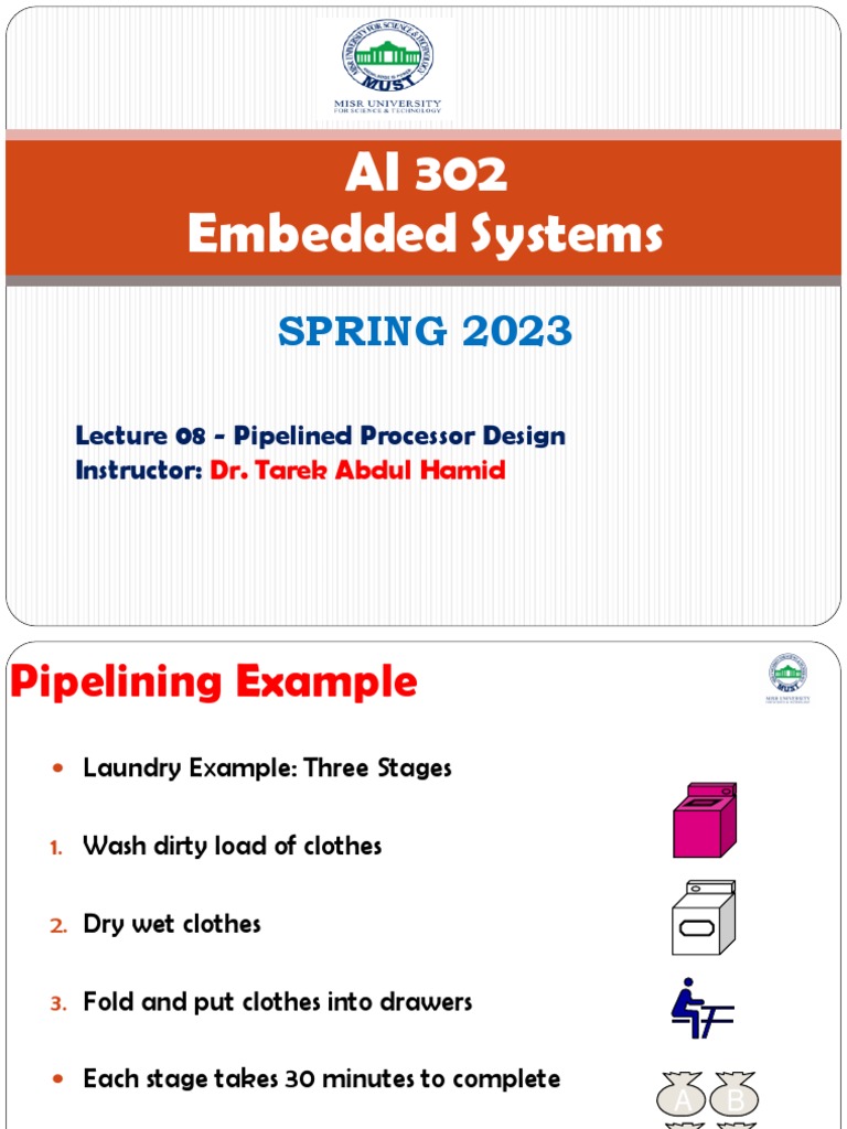 Lecture 08 Pipelined Processor Design Pdf Central Processing Unit Computer Programming 