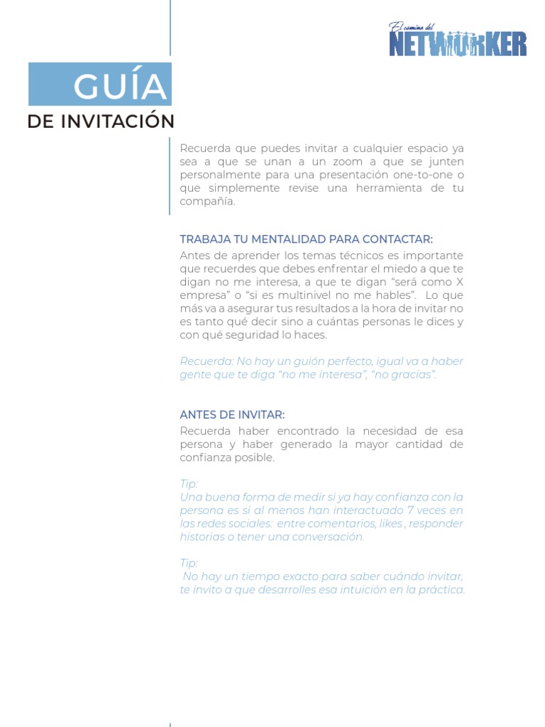 Claves para Invitar | PDF