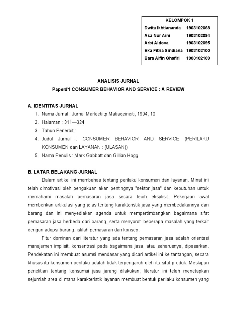 Analisis Paper Uas Pem - Jasa | PDF
