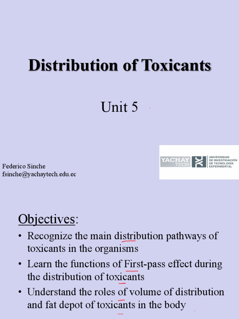 Pathways of Toxicant Distribution | PDF | Medical Specialties | Chemistry