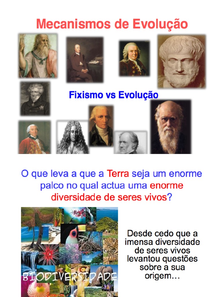 Fixismo Vs Evolucionismo | PDF