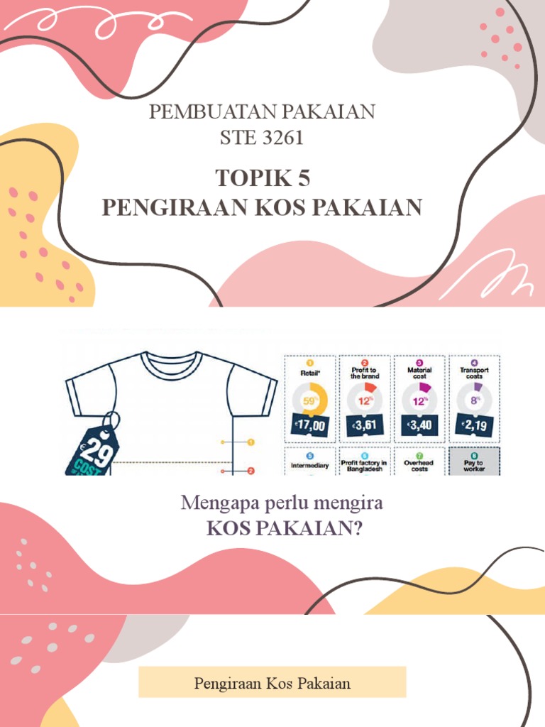 m6 Pengiraan Kos Pakaian | PDF